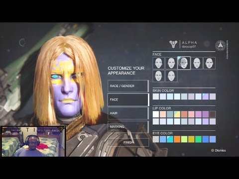 DESTINY Alpha Gameplay - Character Creation - YouTube