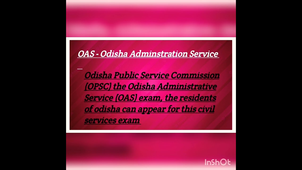 #OPSC OAS# Exam Pattern #Salary#Qualification#Odisha #Govt.Job Exam# ...