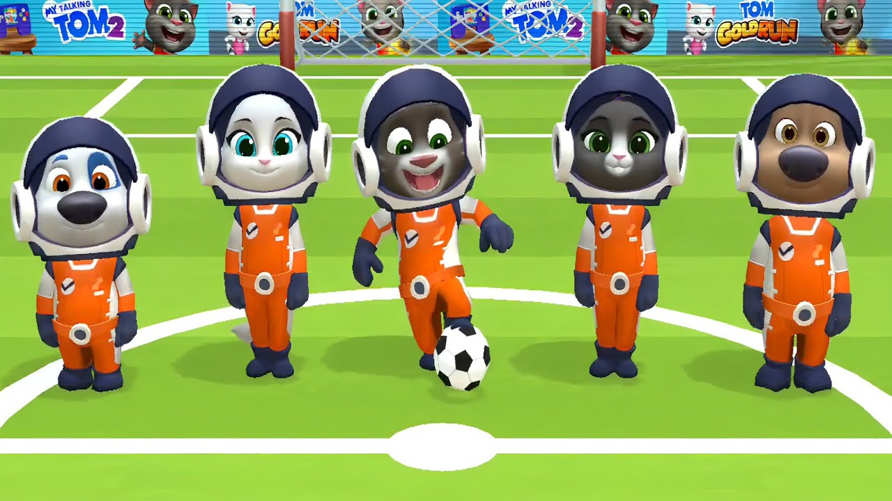 My Talking Tom Friends 2 New update Orange Astronaut Suit unlocked ...