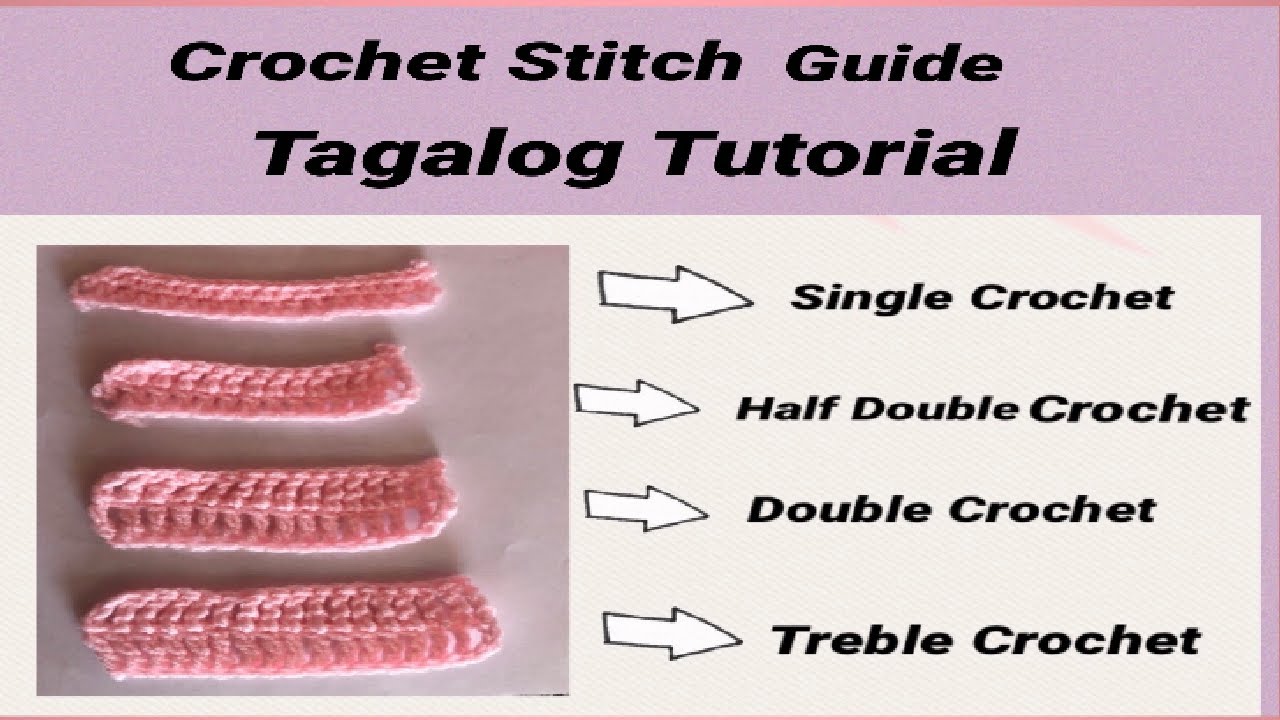 Unang Hakbang sa Pag- gagansilyo Tagalog Tutorial Crochet Stitch Guide ...