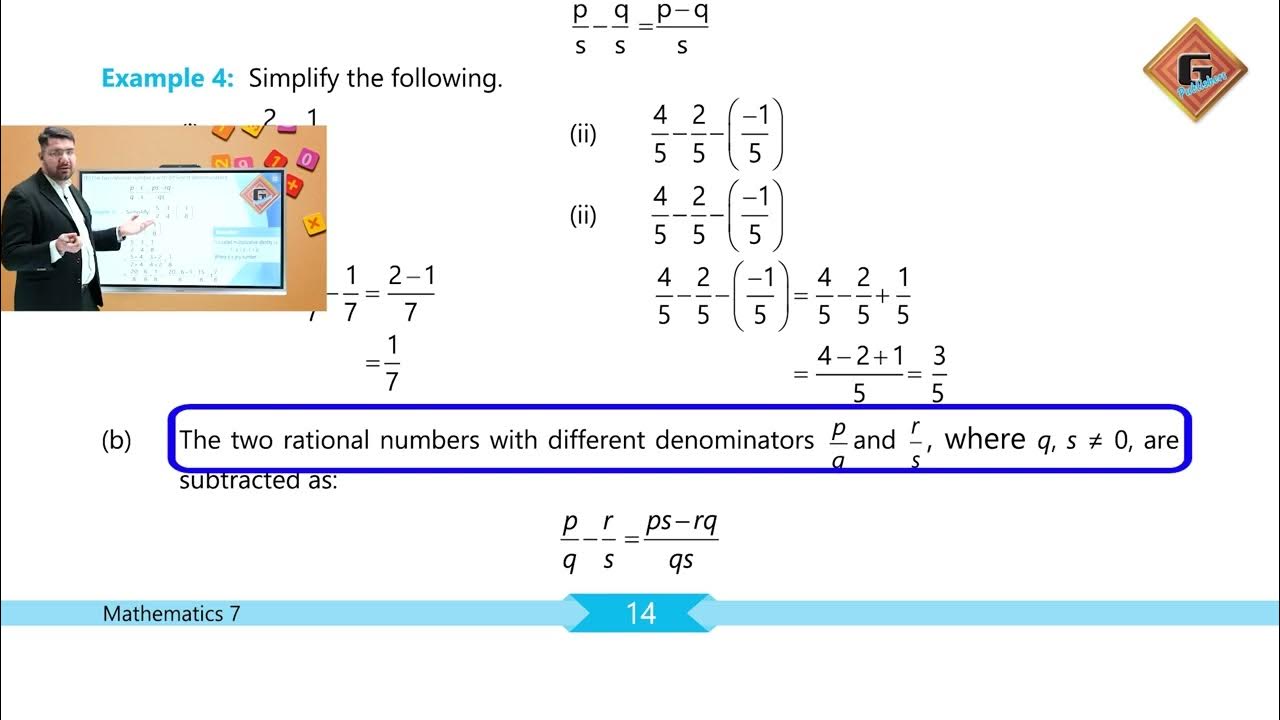 Gohar Mathematics 7|Unit 2|Lec 2|Operations on Rational Numbers - YouTube