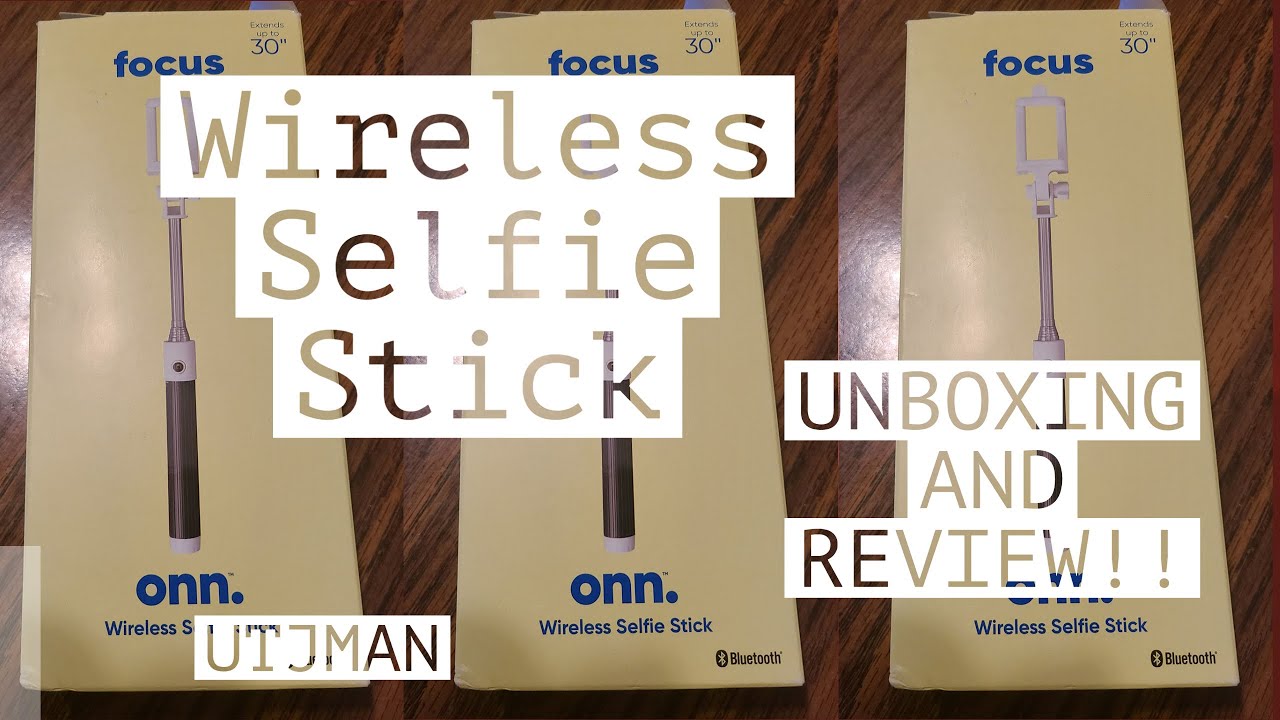 Onn. Wireless Selfie Stick Unboxing and review!! - YouTube