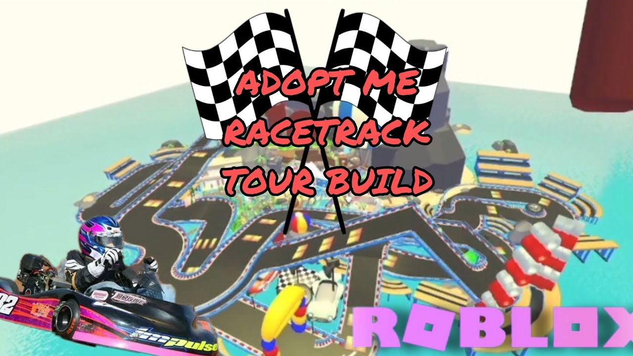 ADOPT ME! Custom Racetrack build! Tour!! (Roblox) - YouTube