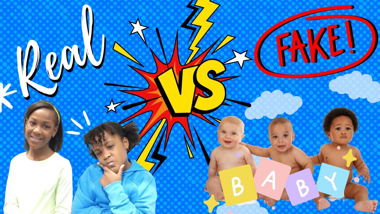 Real or Fake Baby Challenge | Guessing Game Tia & Kira - YouTube