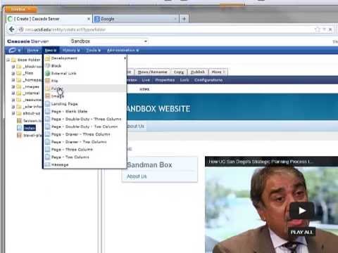 UCSD CMS: Adding New Menu Navigation - YouTube