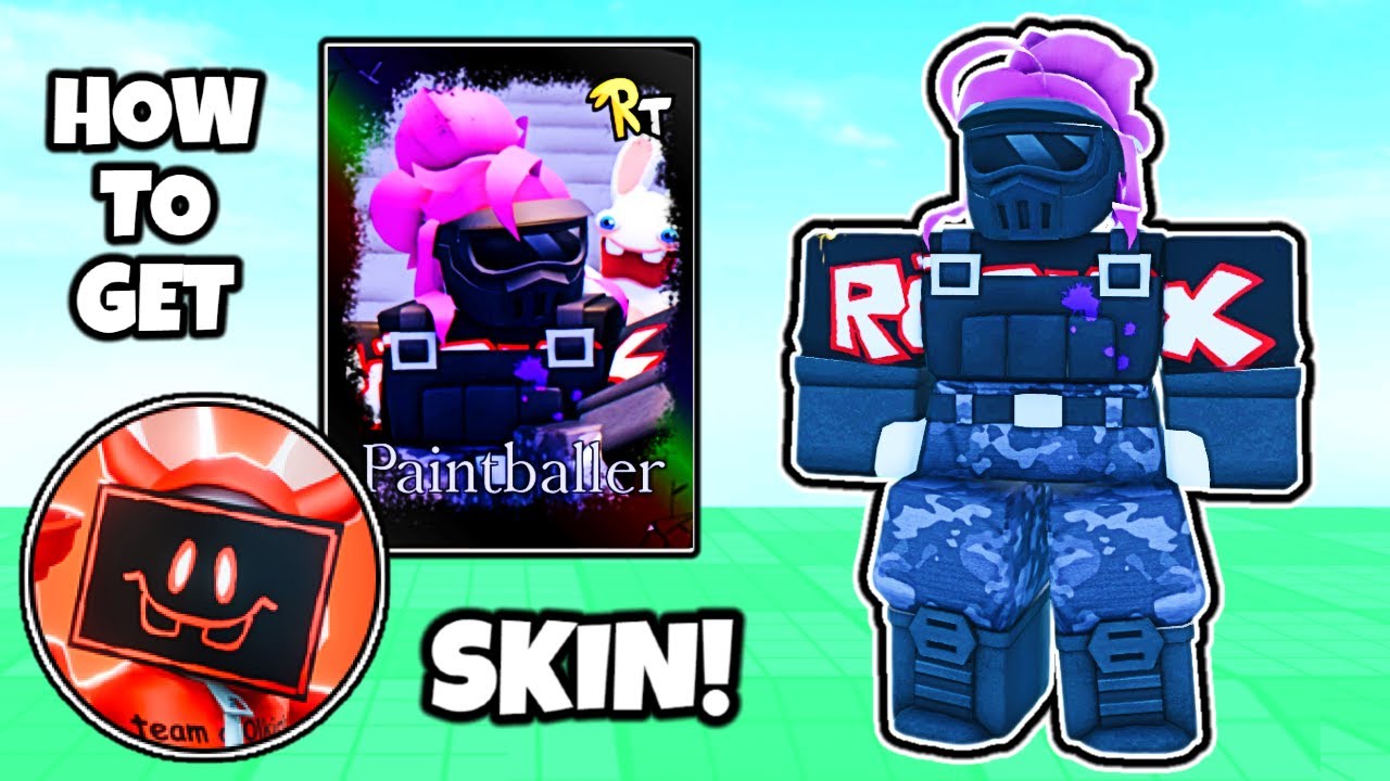 Forsaken - How To Get PAINTBALLER GUEST 1337 SKIN! (Rabbid Collab Badge ...