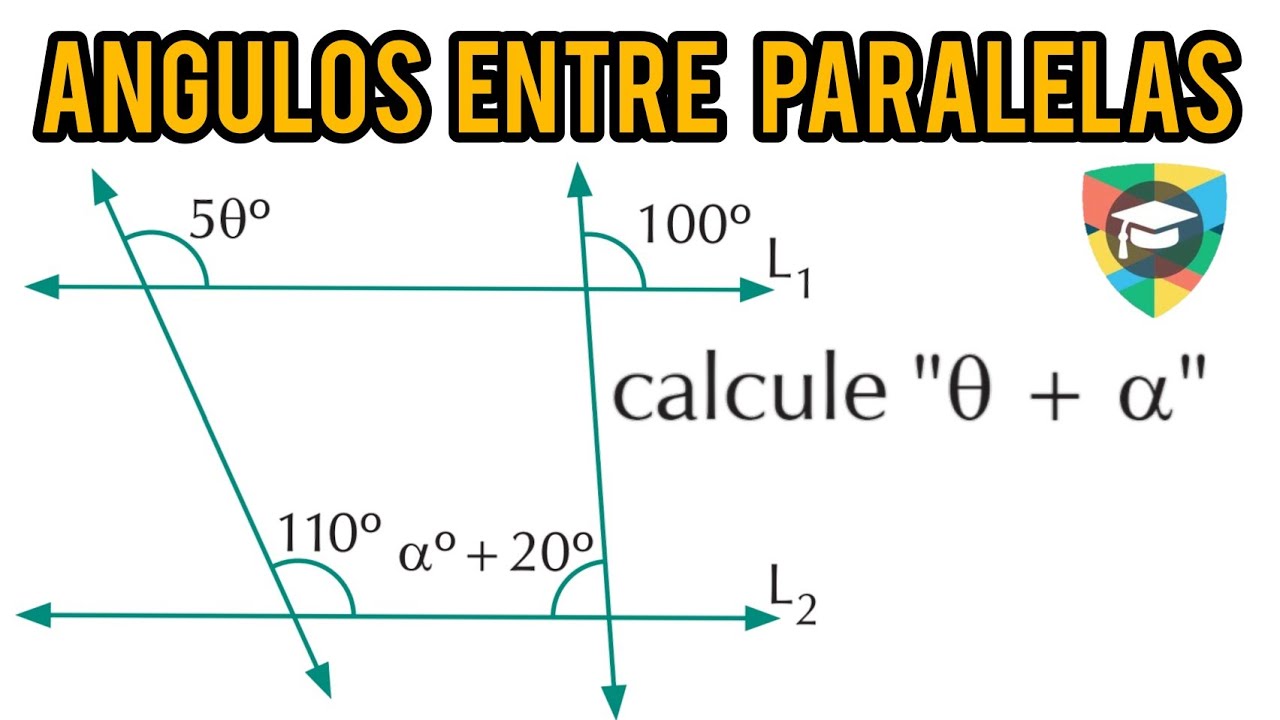 Ángulos formados por dos rectas paralelas y una secante ejemplos - YouTube