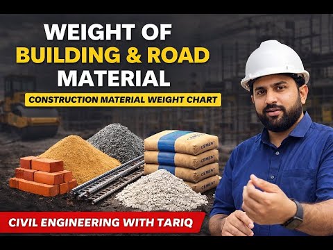 Weight of Building and Road Material | Construction Material Weight ...