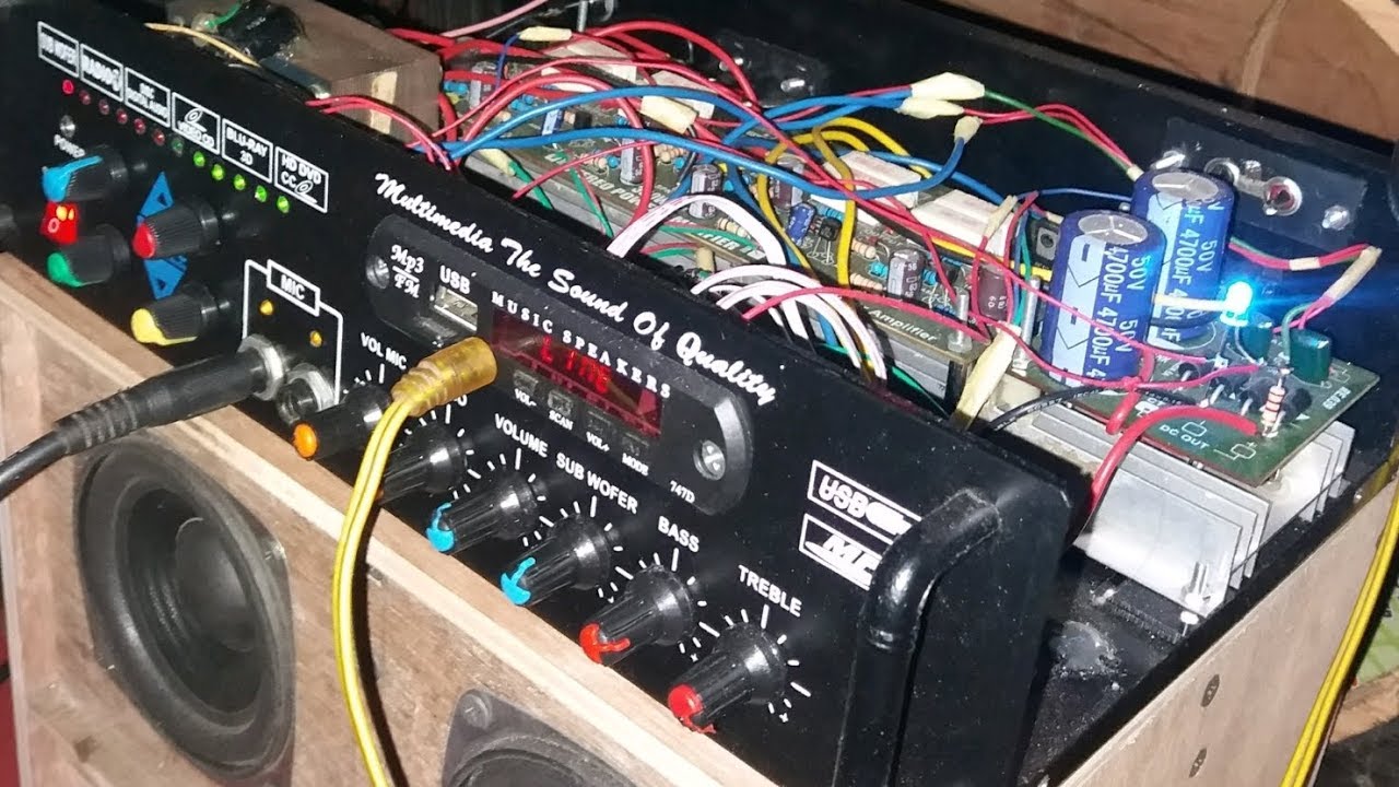 Kit power amplifier mini 300 wat baru beress - YouTube