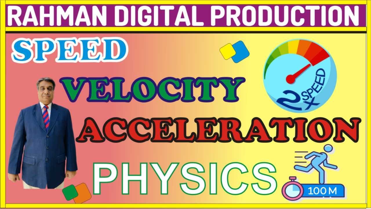 Speed | Velocity | Acceleration | Unit of Speed | Unit of Velocity ...