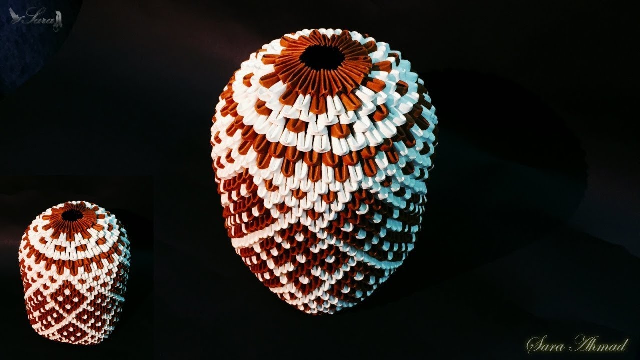 How to make 3d origami money box 13 - YouTube