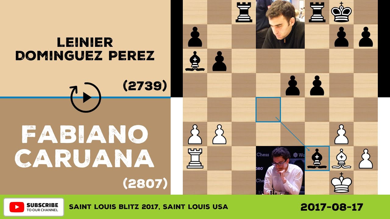 Fabiano Caruana vs Leinier Dominguez Perez - 2017-08-17 - Saint Louis ...