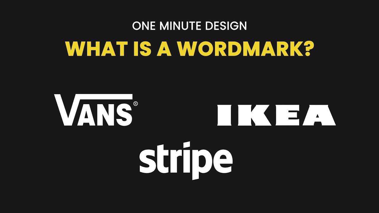 One-Minute Design: What Is A Wordmark? - YouTube
