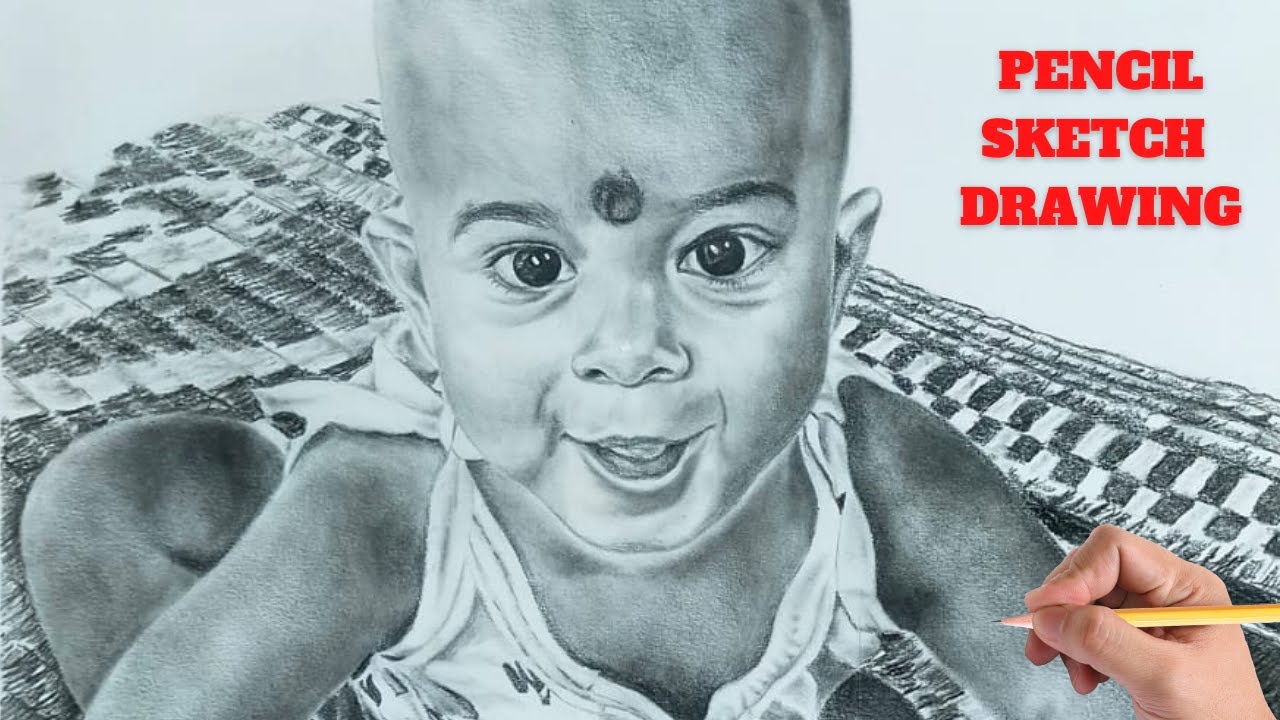 HOW TO DRAW A CHILD || EASY PENCIL SKETCH DRAWING || - YouTube