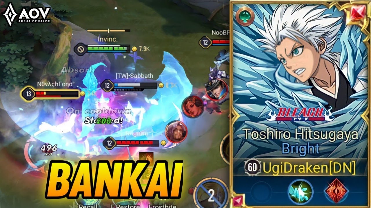 AoV : BRIGHT/TOSHIRO GAMEPLAY | BANKAI - ARENA OF VALOR - YouTube