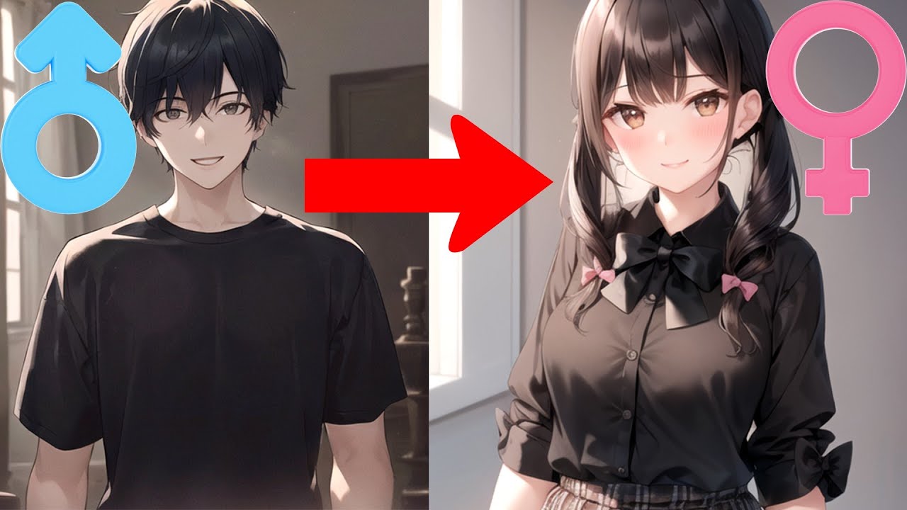 Daiki Boy to Daika cute girl (TG TF Animation) ep - 1 - YouTube