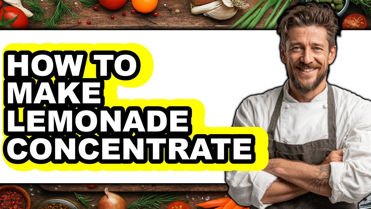 How To Make Lemonade Concentrate - Easy Guide - YouTube