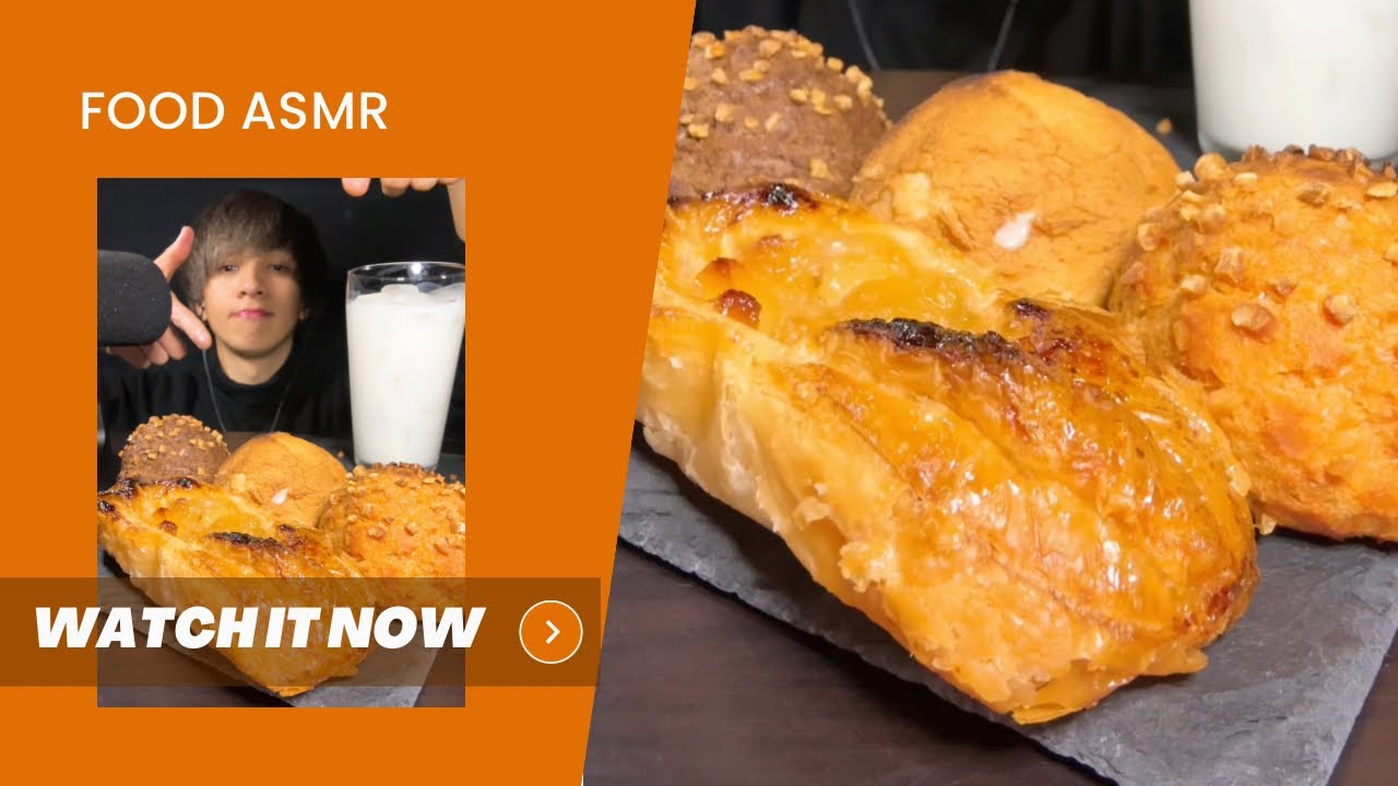 【ASMR】🍎🥧apple pie& cream puff🥧🍎cream puff(custard &milk &chocolate ...