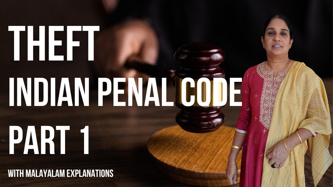 Theft in Indian Penal Code (IPC) | English & Malayalam | LL.B ...