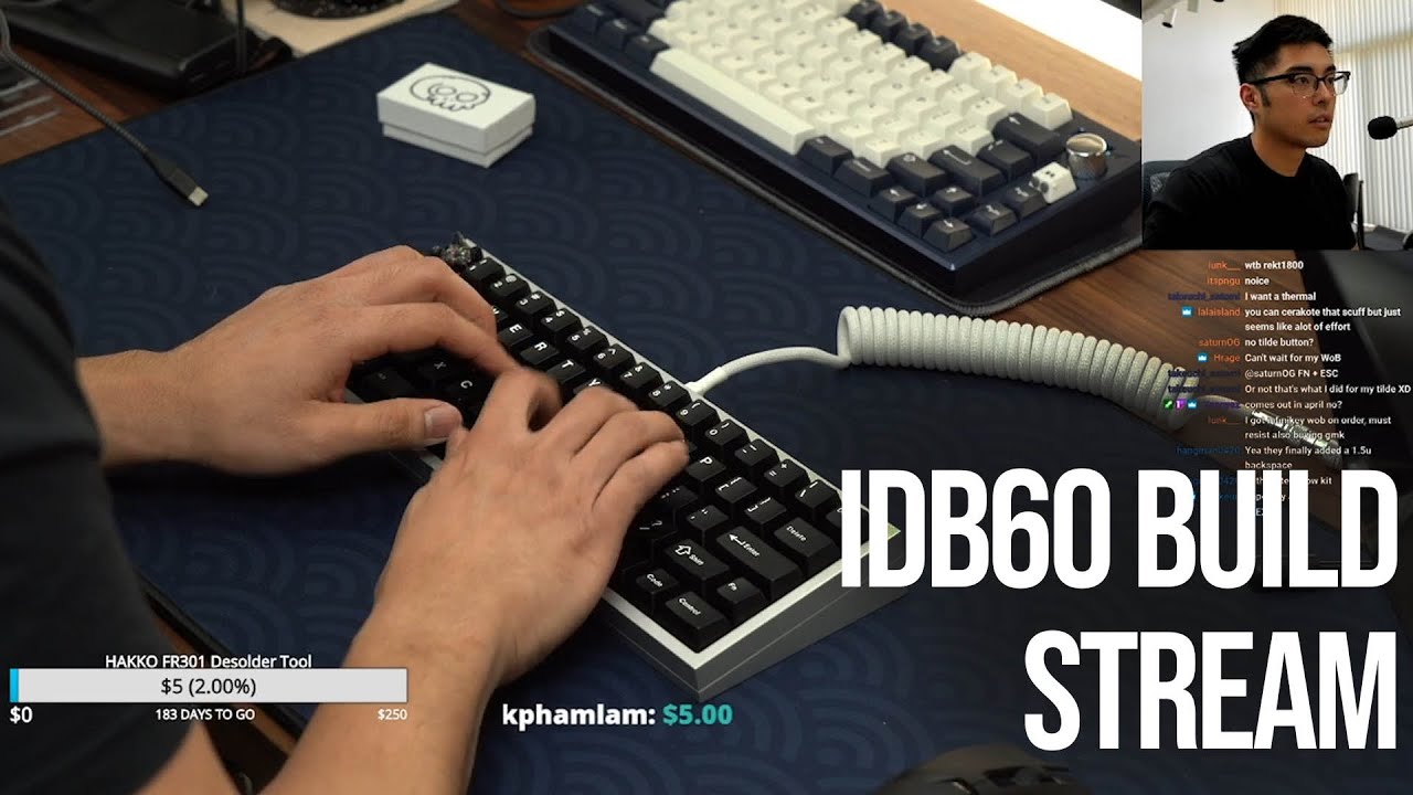 Twitch VOD - IDB60 Keyboard Rebuild - YouTube
