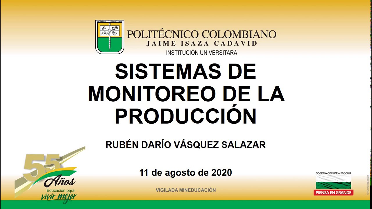 Sistemas de monitoreo de procesos - YouTube