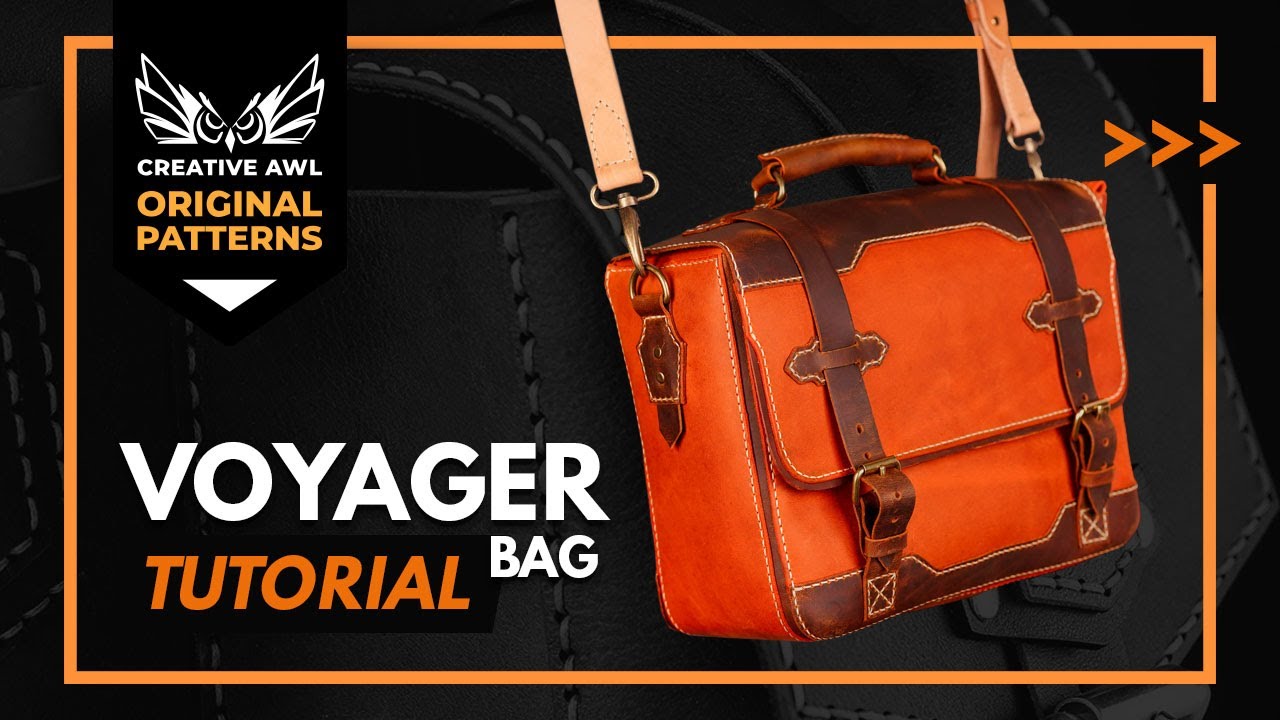 Leather Voyager bag DIY - YouTube