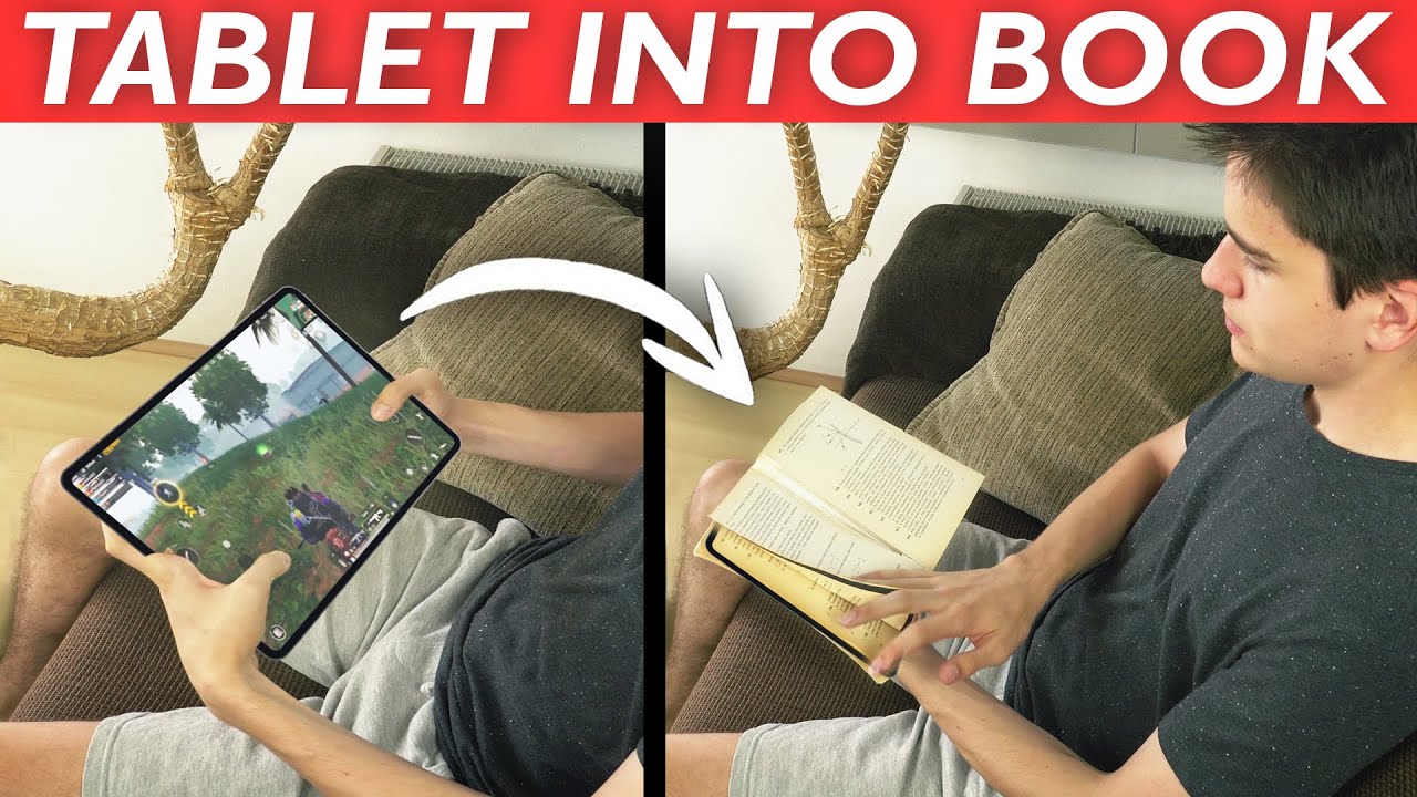 TURNING TABLET INTO BOOK! - Magic Trick - YouTube