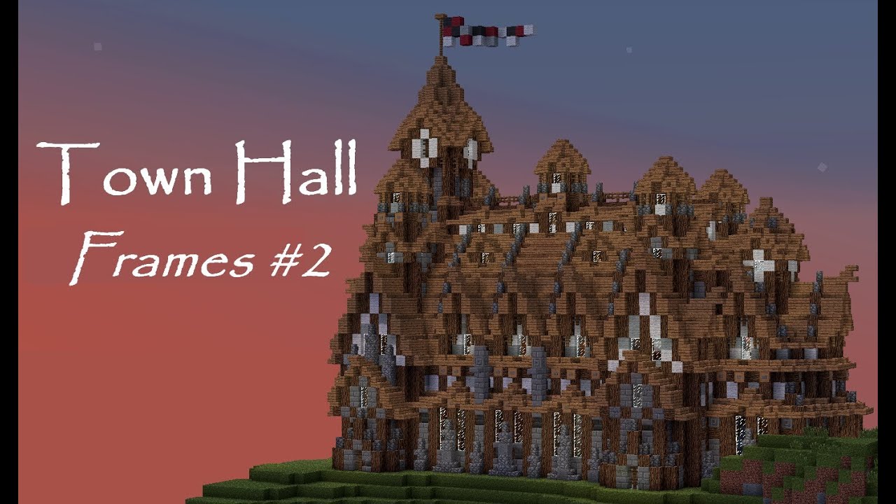 Minecraft Townhall Tutorial (#2) - 100Subs - YouTube