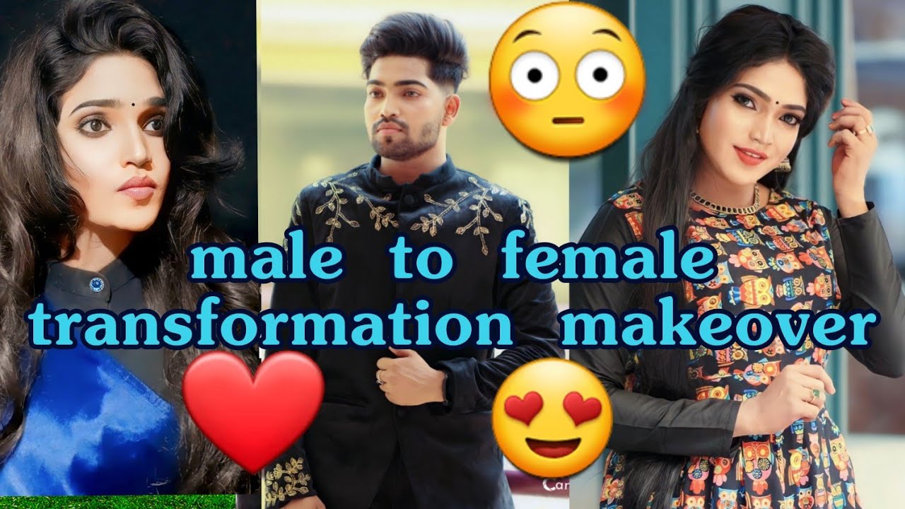💘male to female transformation makeover video| @jishnuvijayan121 - YouTube