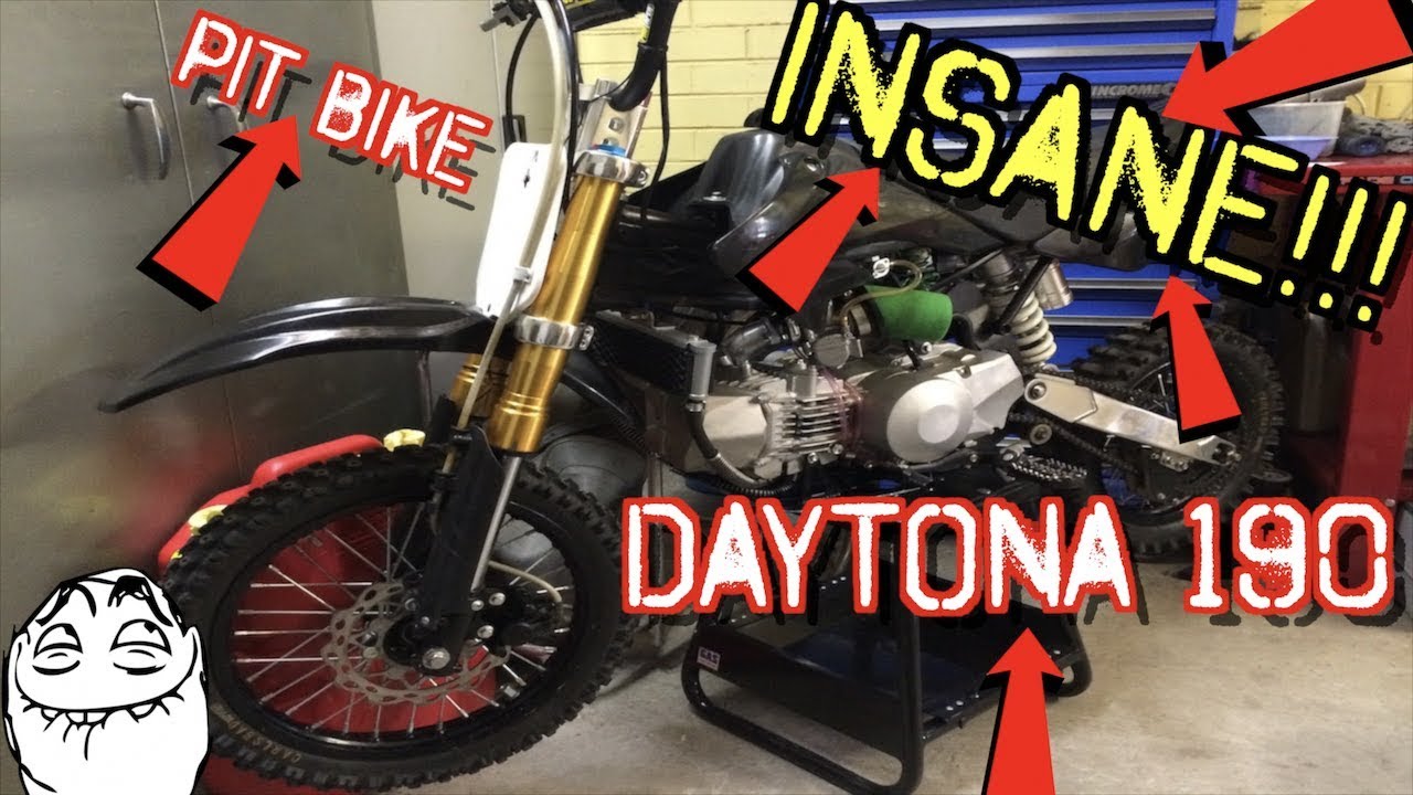 INSANE! Daytona 190cc Pit Bike - A Day On The Daytona 190 (Remix) - YouTube