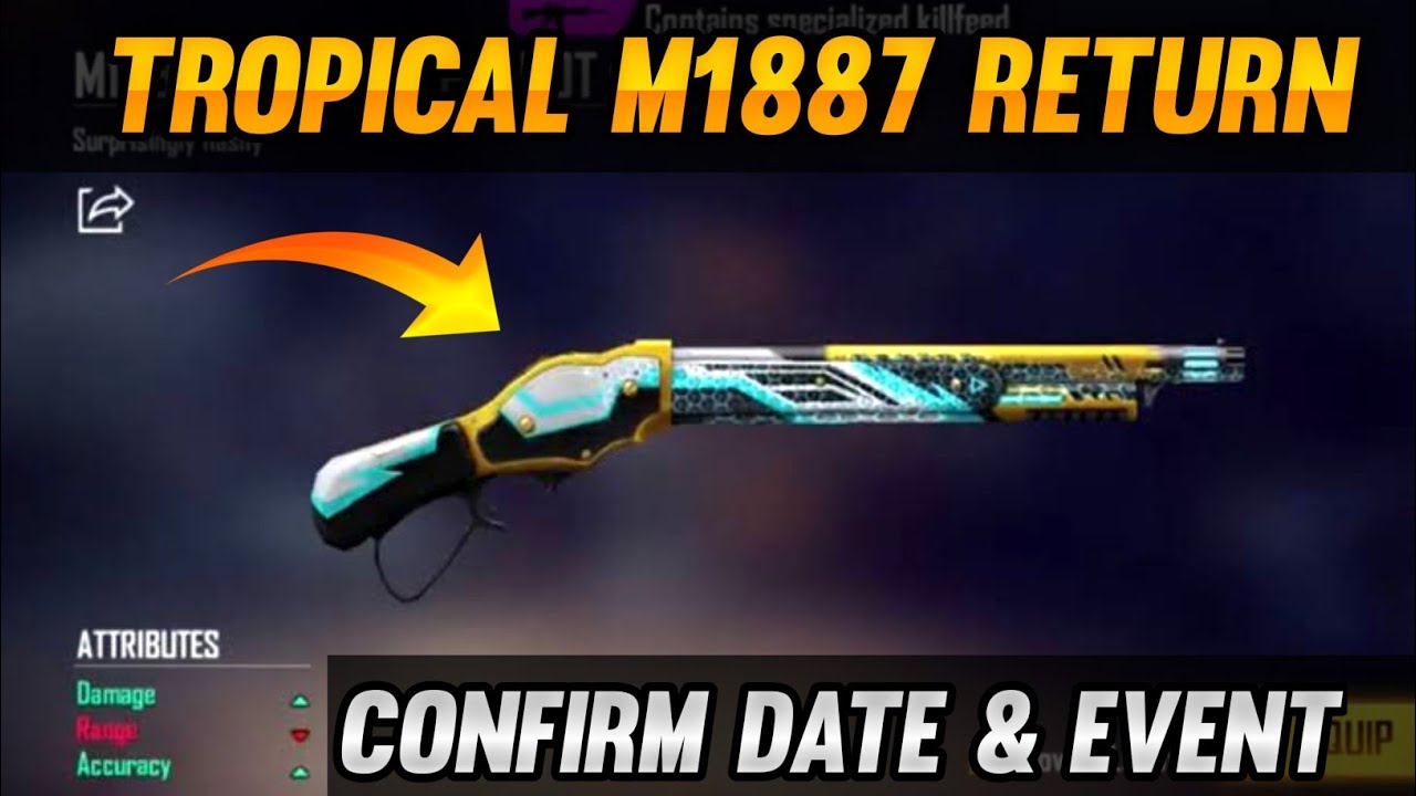 Tropical Parrot M1887 Event..Next M1887 Skin.. Tropical M1887 Gun Skin ...