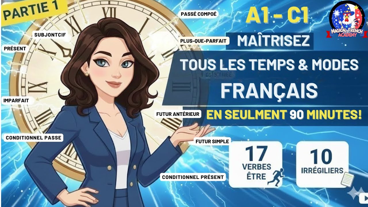🚀 Ultimate French Verb Mastery: PART 1 – Essential Tenses & Moods - YouTube
