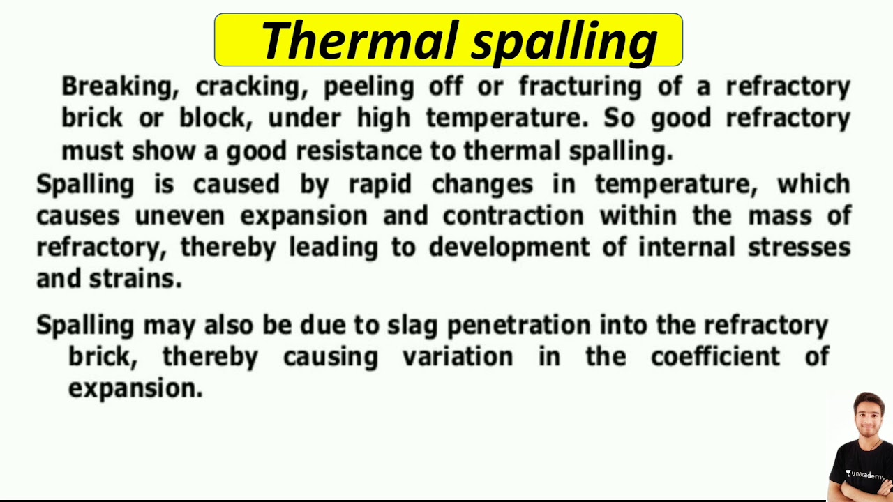 Thermal spalling | Refractories | Engineering chemistry | MOHAN DANGI ...
