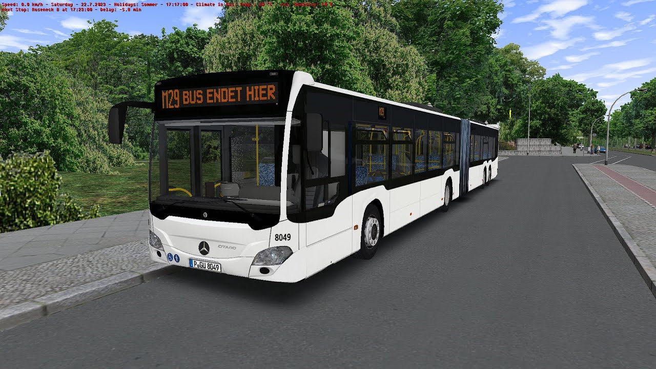 Omsi 2 - Berlin X10 - Line M29 - Mercedes Benz C2 Euro 6 GN Capacity L ...