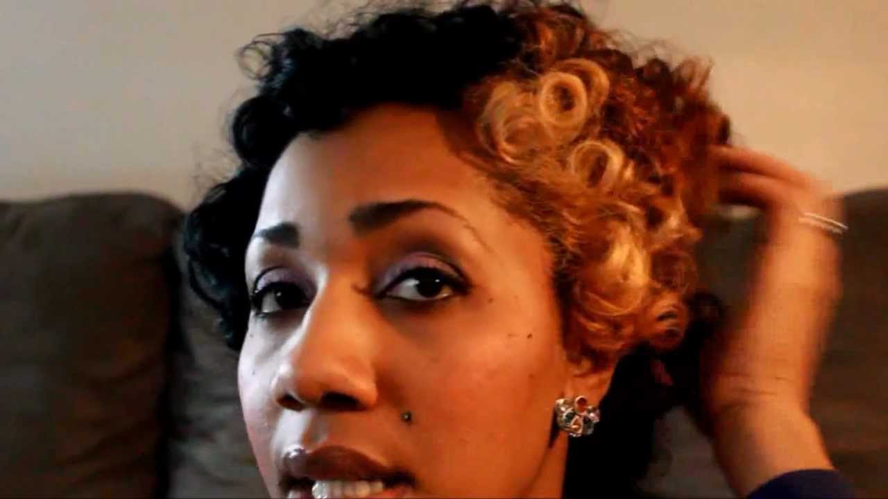 My 1st Attempt to Roller Set my Natural Hair ☼ - YouTube