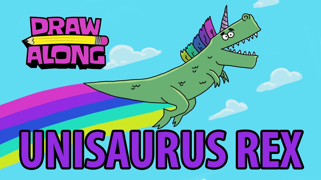Learn to Draw a Unisaurus Rex - YouTube