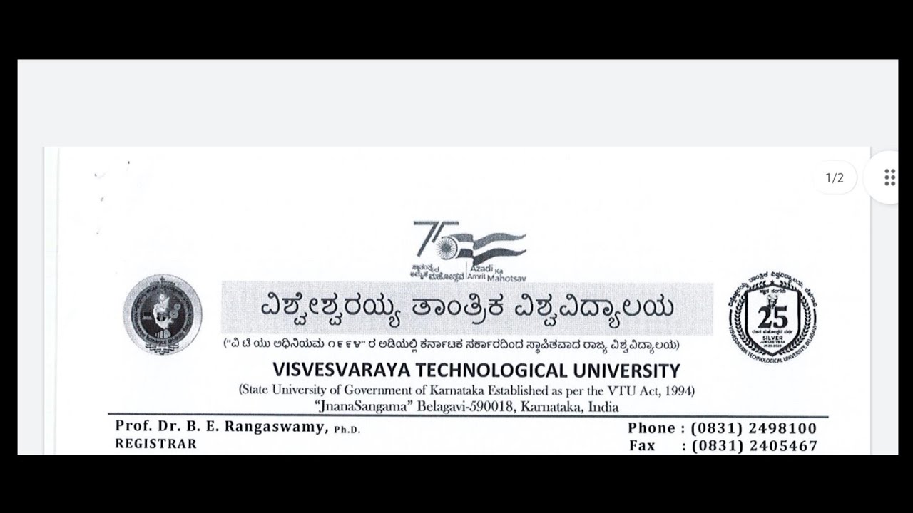 VTU ENGINEERING UPDATE|ENGINEERING UPDATE TODAY VTU 2023|VTU ...