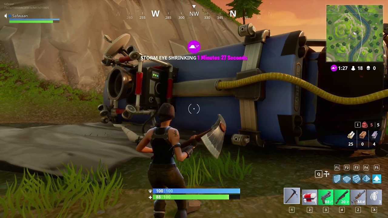 Fortnite: CRASHED BATTLEBUS - YouTube