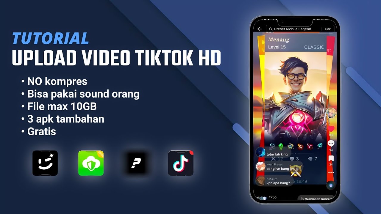 TUTORIAL UPLOAD VIDEO TIKTOK HD BISA PAKAI SOUND ORANG #tutorial #upvideotiktok #hd - YouTube