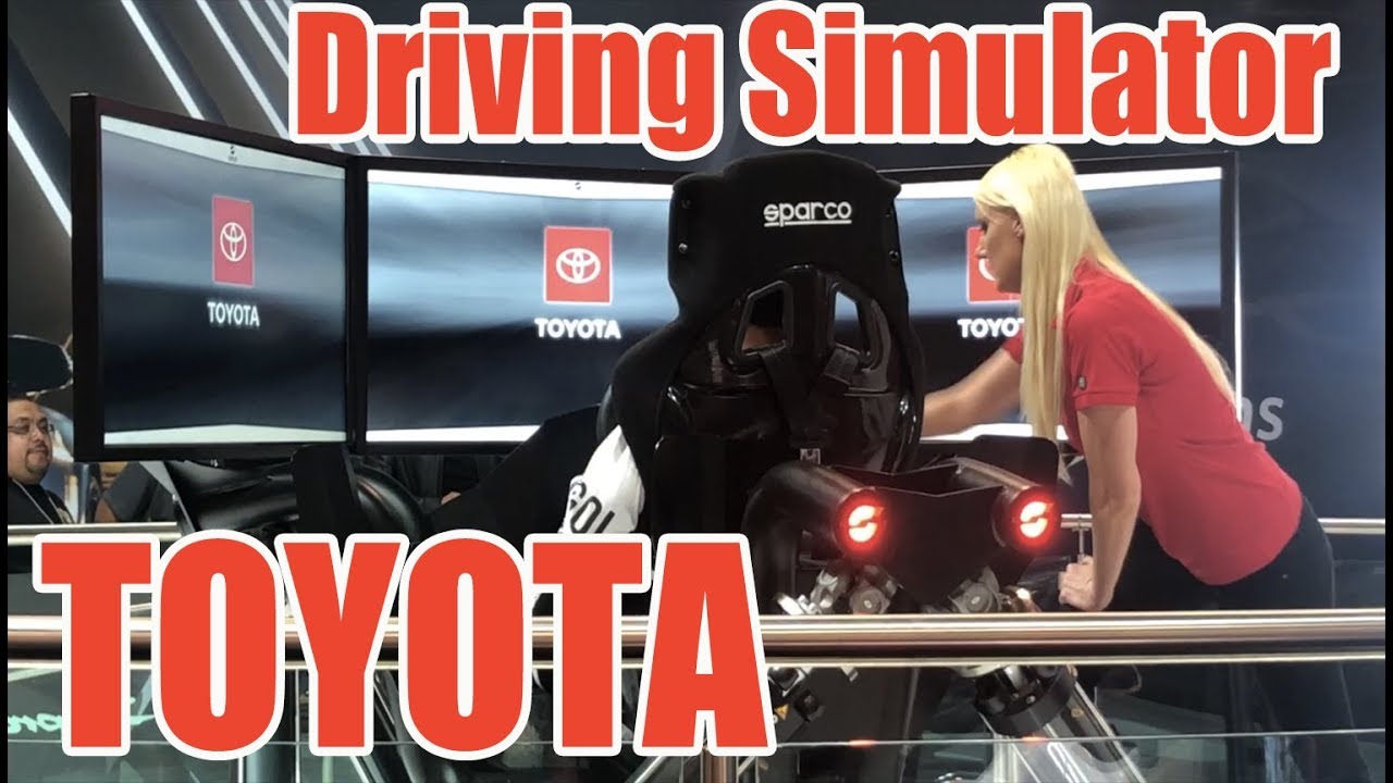 toyota driving simulator in sema 2019 - YouTube