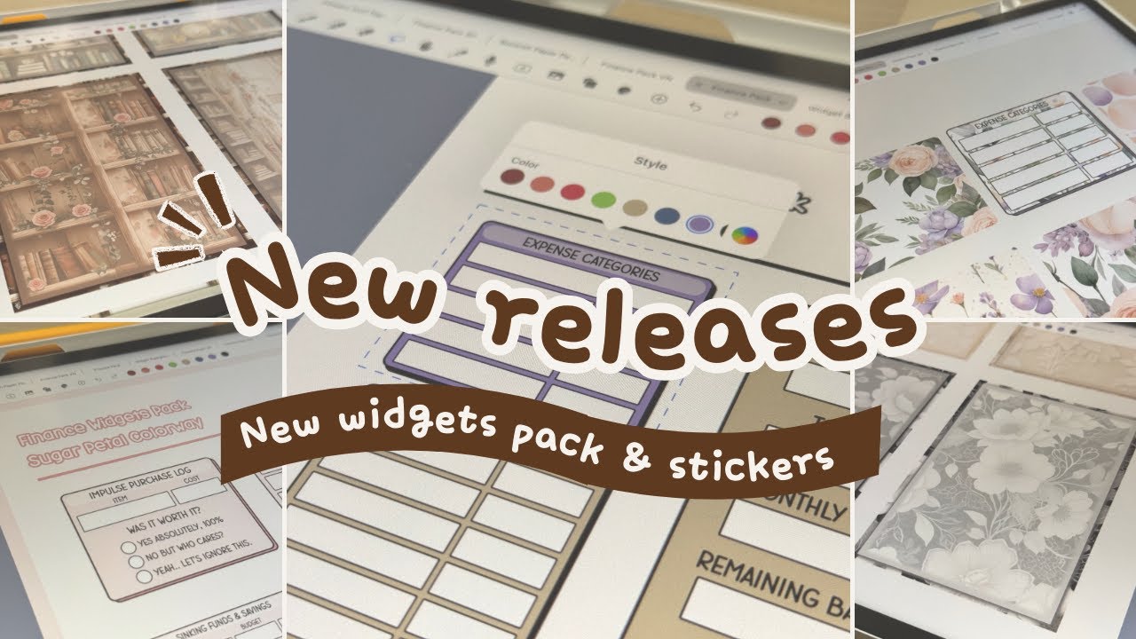 🆕 FRIDAY RELEASES | Color changing Finance Widgets Pack, Paper Packs ...