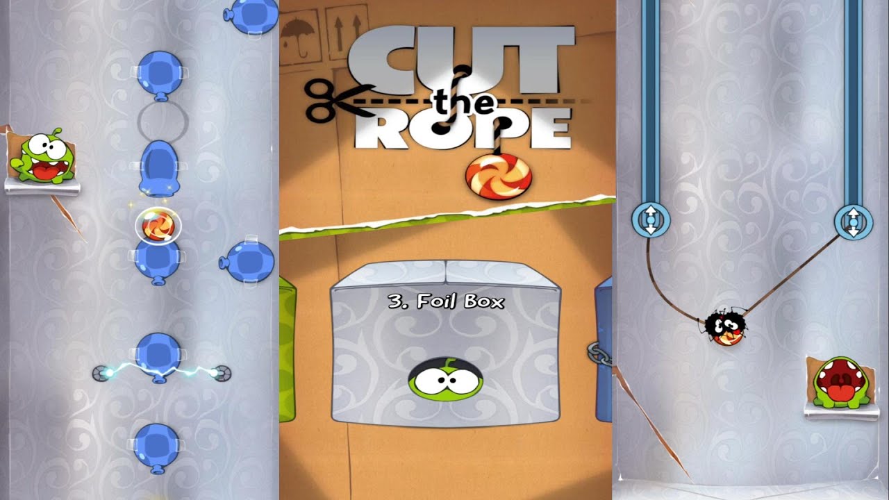 Cut the Rope Gameplay Part-3 Foil Box || Android Games - YouTube