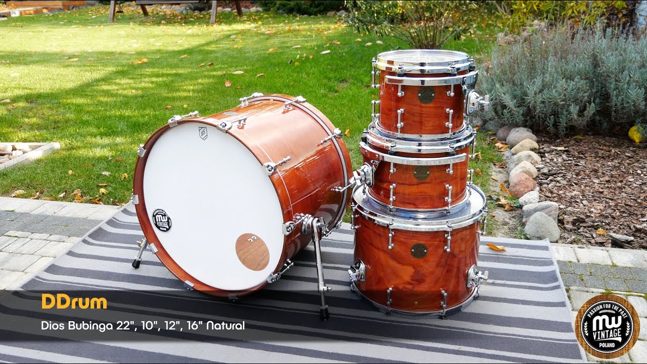 MW-Vintage.pl - DDrum Dios Bubinga 22", 10", 12", 16" Natural Quick ...