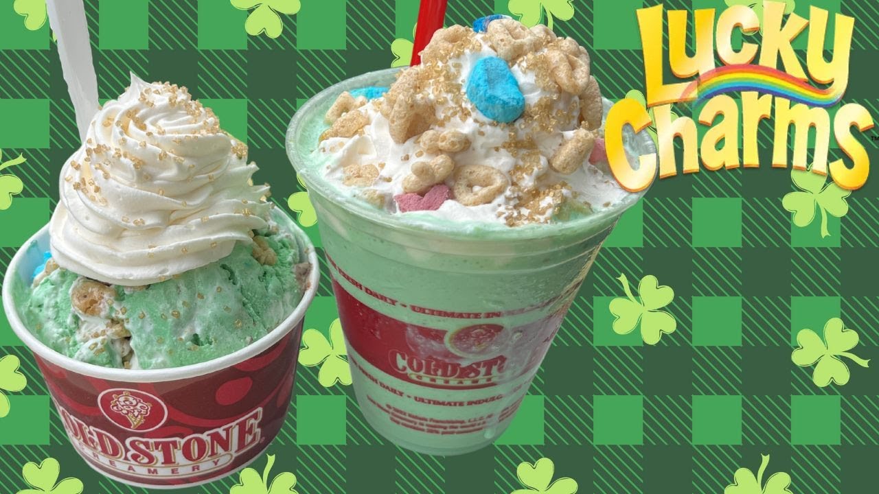 Cold Stone Creamery: Lucky Charms Ice Cream & Lucky Charms Milkshake ...