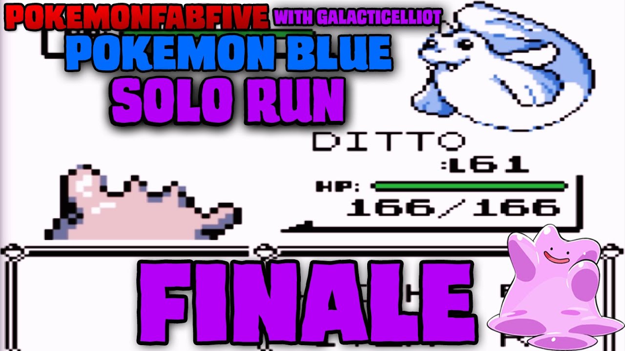 Pokemon Blue Ditto Solo Run FINALE - DITTO SOLO RUN IS IMPOSSIBLE ...