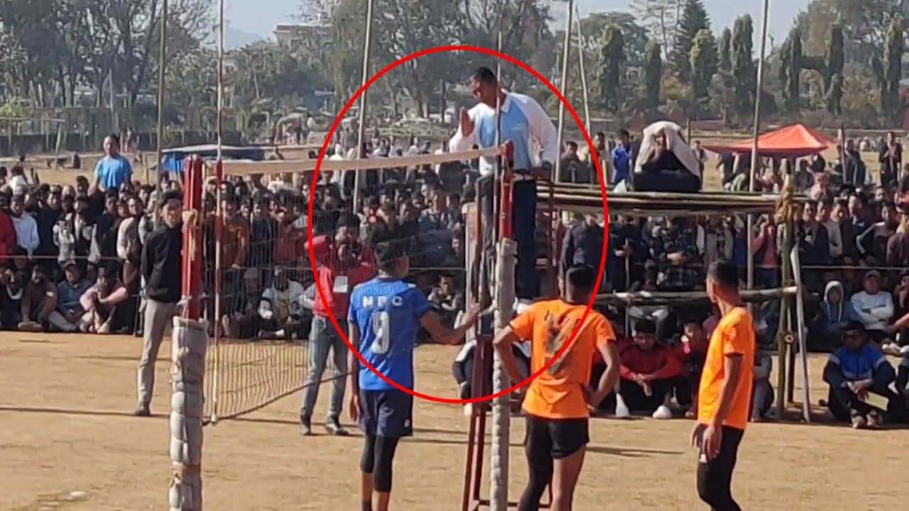 angry moment volleyball || NPC को गल्ती कि रेफ्रीको हेर्नुहोस|| ३४औ ...