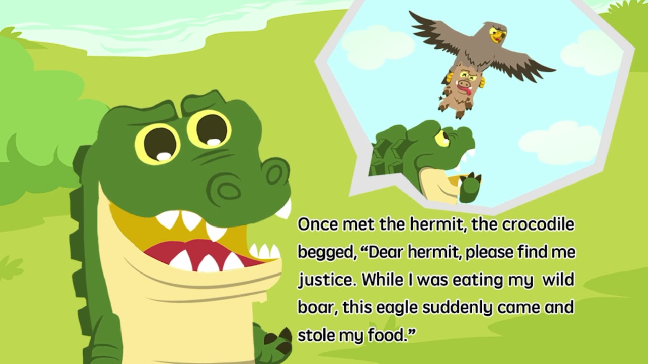 The Story of Eagle and Crocodile-Fairy Tale English - YouTube