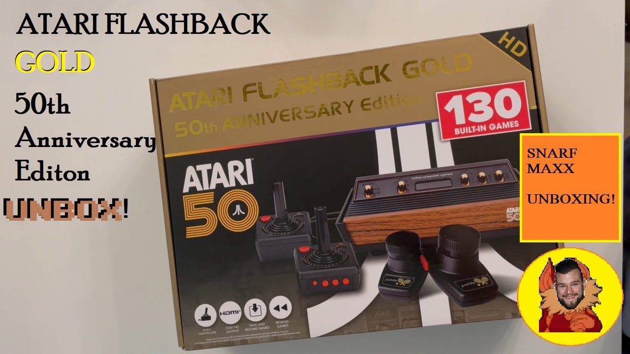 Unboxing - Atari Flashback Gold 50th Anniversary Edition by AtGames ...