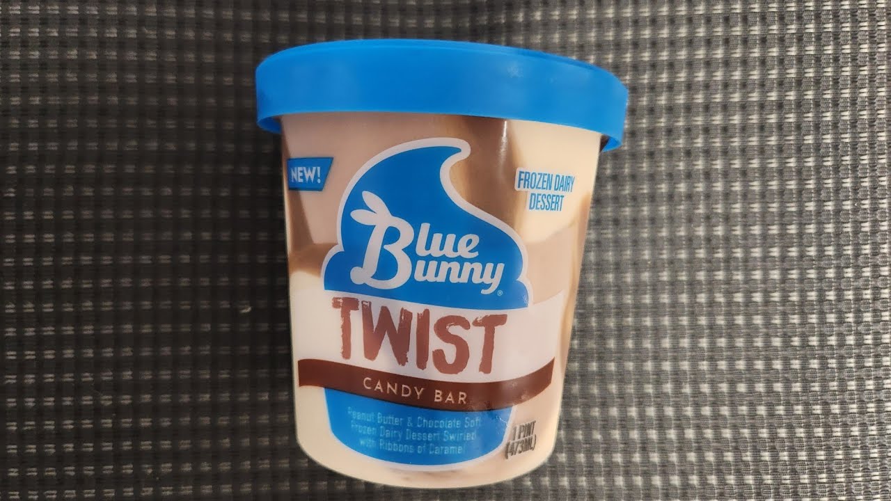BigLT Radio's Food Reviews - Blue Bunny Candy Bar Twist Ice Cream - YouTube