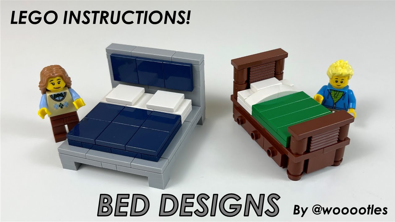LEGO MOC with Tutorial: Bed Design - YouTube